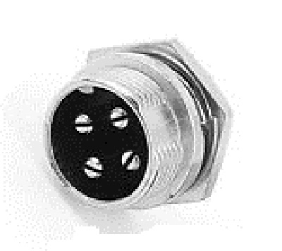 4 Way Locking Metal Chassis Plug | 108-444